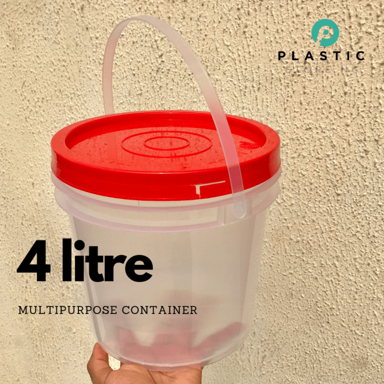 4LTR Transparent M. Container (per dozen) - Plastic Store Nigeria