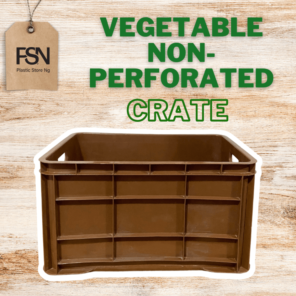 Vegetable Non-Perforated Crate (MOQ-12pcs) - Plastic Store Nigeria